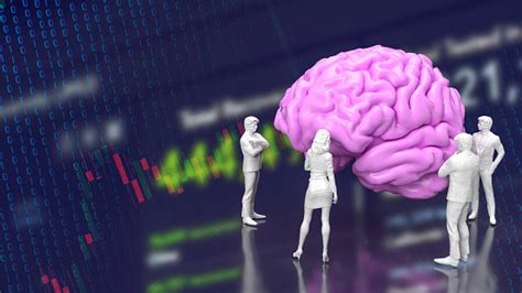 창의적 또는 팀워크 개념 3d 렌더링을 위한 비즈니스 차트 배경의 사람과 두뇌 3차원 형태에 대한 스톡 사진 및 기타 이미지