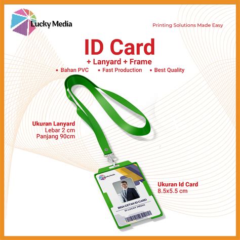 Jual Cetak ID Card Dan Tali Paket ID Card Tali Polos Kartu Panitia Peserta Member Shopee
