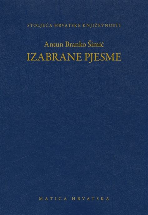 Matica Hrvatska Knjige Izabrane Pjesme