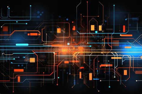 A Modern Circuit Design Technology For Cyberspace Stock Illustration