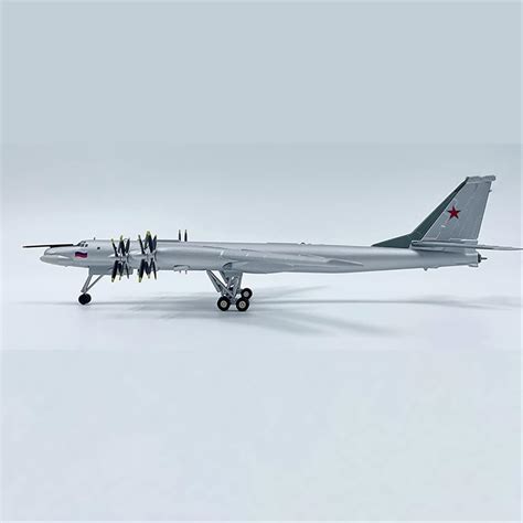 Rcessd Copia Modelo De Avión 1200 Para Rusia Tu 95 Fighter White Swan Bomber Escala De Aviones