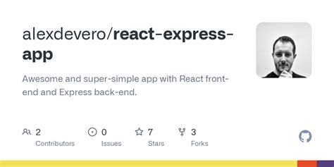 Github Alexdeveroreact Express App Awesome And Super Simple App