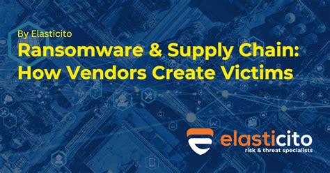 Elasticito On Linkedin Ransomware Supplychain Cybersecurity