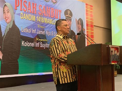 Hadiri Acara Pisah Sambut Dandim 1418 Mamuju Kapolda Sulbar Harapkan