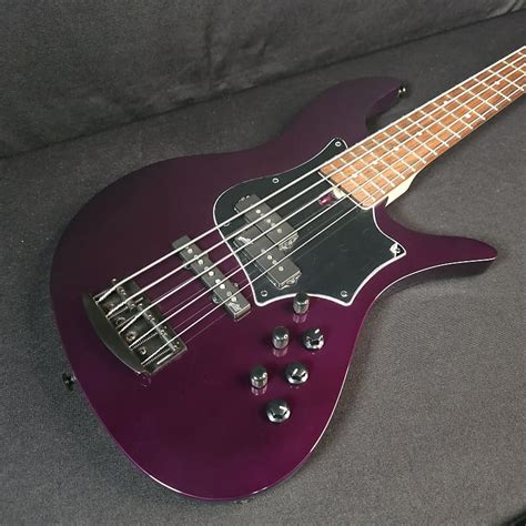 F Bass Vf5 Pj Gloss Candy Plum Ash Body 5 String Bass With Reverb