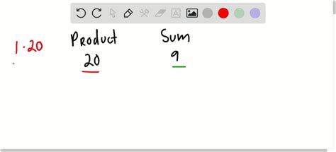⏩solvedfill In The Chart By Finding Two Numbers That Have The Given