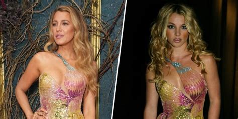 Blake Lively Wears The Same Versace Dress Britney Spears Did In 2002 To