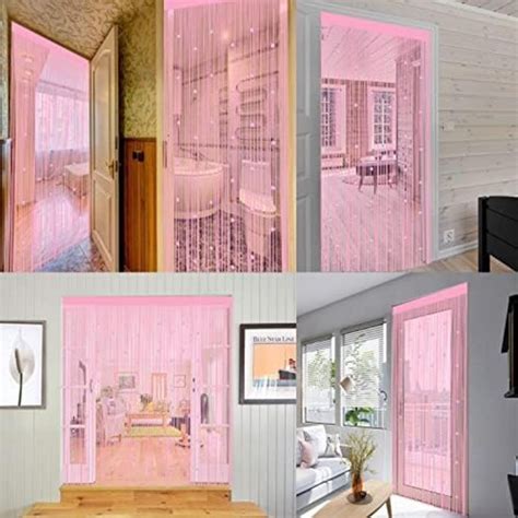 Deurgordijn Vliegengordijn Deur Gordijn 90x200cm Roze Bol