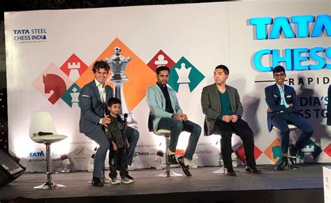 Chess Prodigy Anish Sarkar 3 Meets Idol Magnus Carlsen Ahead Of Tata