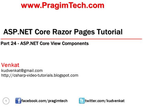 Sql Server Net And C Video Tutorial Aspnet Core View Components