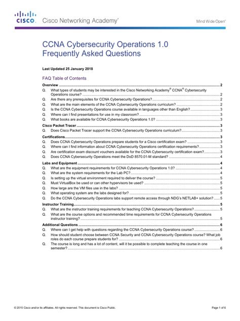 Ccna Cyberops 10 Faq Pdf Cisco Certifications Computer Security