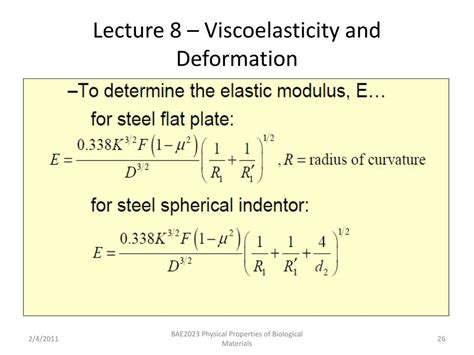 Ppt Lecture 8 Viscoelasticity And Deformation Powerpoint Presentation Id3094824