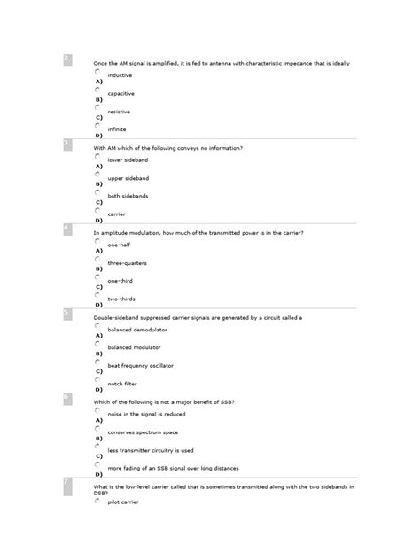 Communication Mcqs2 Pdf Modulation Computer Network