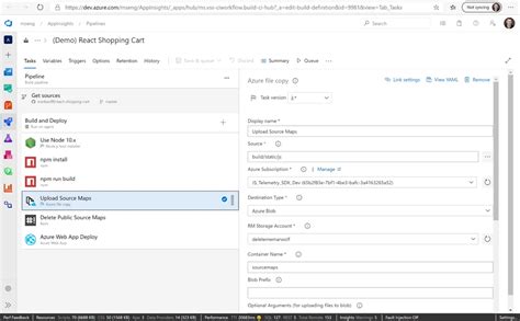 Using Azure Monitor Source Map Support To Debug Javascript Errors Microsoft Azure Blog