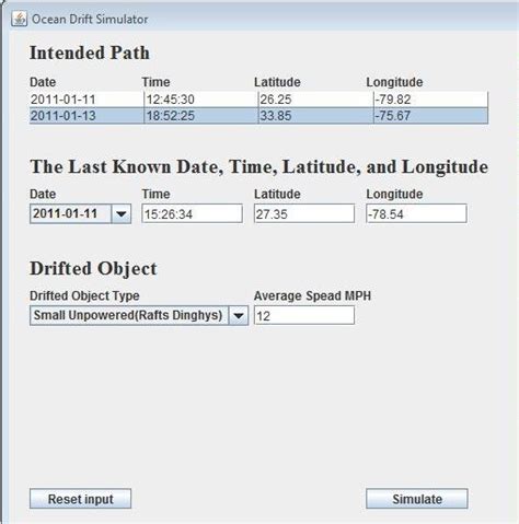 Ocean Drift Page