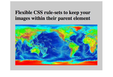 Flexible CSS Rule Sets To Keep Your Images Within Their Parent Element
