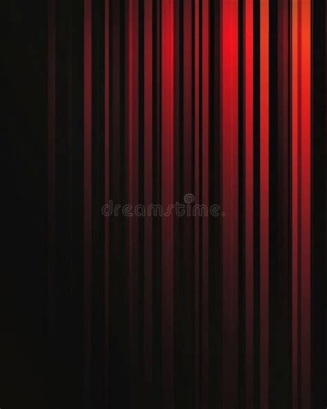 Dynamic Red And Black Striped Background With Vertical Lines Stock