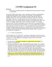 CS3305 Assignment 4 Pdf CS3305 Assignment 4 Purposes Ensure That