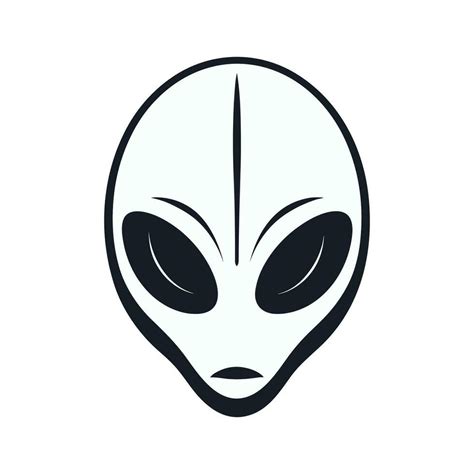 Alien Head Vector Icon Grey Alien Silhouette 30758401 Vector Art At