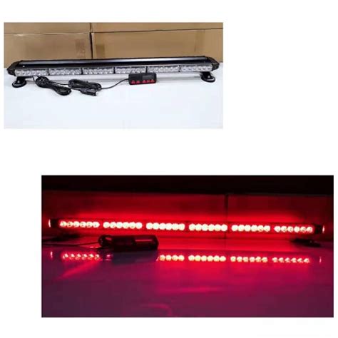 Siren ไฟไซเรน ไฟติดหลังคายาว 96cm 6 ท่อน 4 หน้า มีข้าง หลอด Led แสง