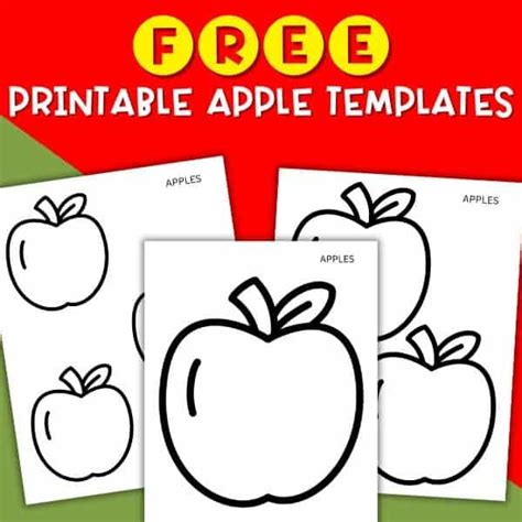 Grab Our Free Apple Template Printables Whether Its For Crafting Or Educational Projects Our