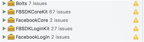 fix all warnings when using facebook sdk in swift project · issue 251