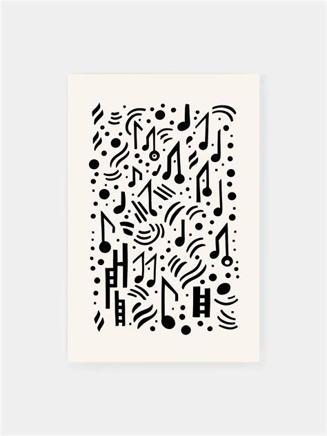 Musical Harmonic Pattern Poster Klumo Shop