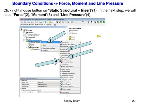 Ppt Static Analysis Of Beam By Finite Element Method In Ansys
