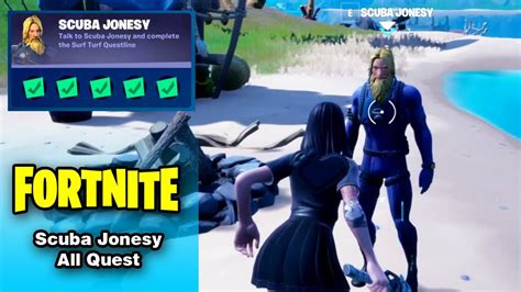 Scuba Jonesy All Quest In Fortnite Chapter 2 Season 8 YouTube