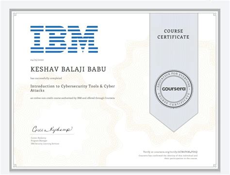 Ibm Course Regarding Basic Concepts Of Cyber Security Attacks And