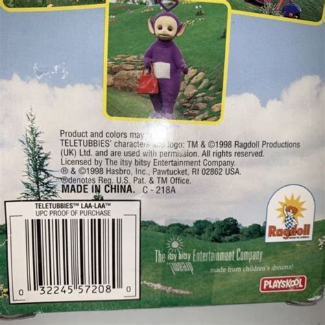 Vintage Pvc Teletubbies Playskool 1998 Laa Laa Tinky Dipsy Green Yellow Purple 4595592273
