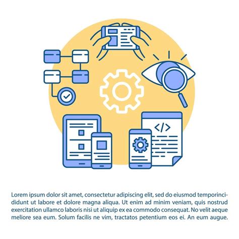 Software Testing Article Page Vector Template 3640233 Vector Art At