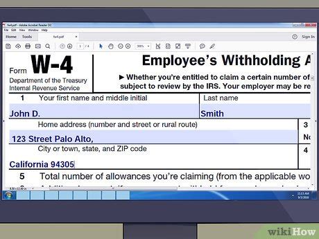 3 Ways To Fill Out A W4 As A Married Couple WikiHow