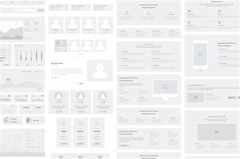 Karuki Wireframe Kit User Interface Web Elements