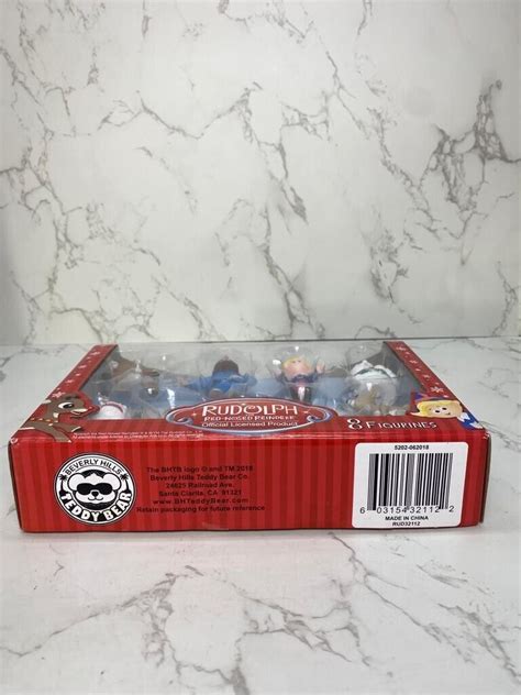 Rudolph The Red Nosed Reindeer 8 Figurines New Sealed 4665230966