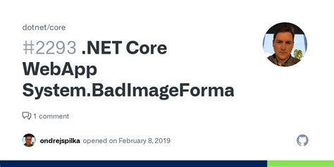 Net Core Webapp Systembadimageformatexception · Issue 2293 · Dotnet