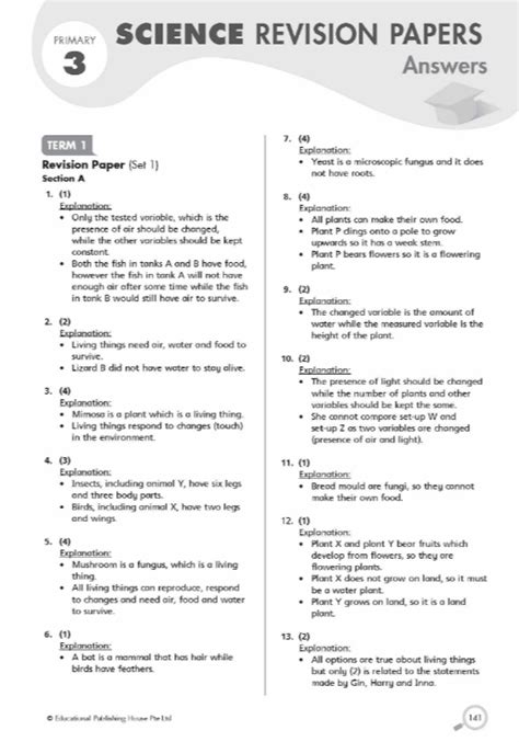 Primary 3 Science Revision Papers Openschoolbag