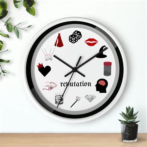 Taylor Swift Reputation Clock Clock Swiftie Clocks 24hr 12hr Home Decor