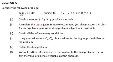Solved Question 7consider The Following