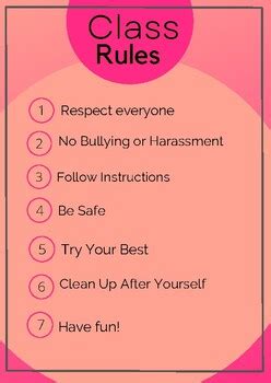 Classroom Rules By Nurtured Knowledge Studio TPT