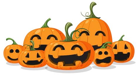 Calabaza De Halloween O Jack O Linterna Vector Premium