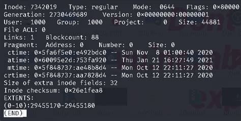 How To Find Linux File Creation Time Using Debugfs Geeksforgeeks