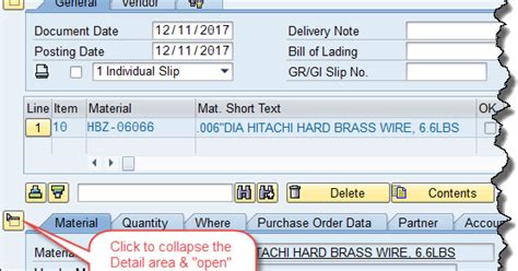 Sap Training Matters Ok Box Grayed Out In Migo