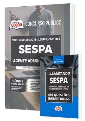 Baixe Apostila Pdf Combo Impresso SESPA Agente Administrativo