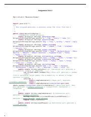 Cs1103Assignment2 Docx Assignment Unit 2 Part 1 Of Lab 3 Recursive