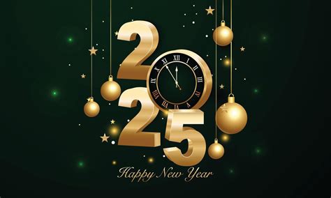 2025 Happy New Year Background Design Greeting Card Banner Poster