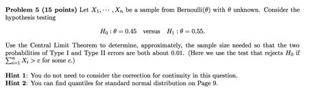 Solved Problem 5 15 Points Let X1 Xn Be A Sample