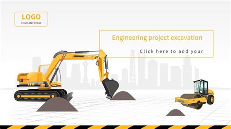 Geotechnical Engineering Excavator Engineering Project Civil Engineering Construction Powerpoint