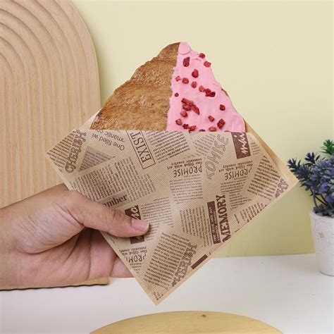 Boxjourney ซองกระดาษแซนวิช ลายหนังสือพิมพ์