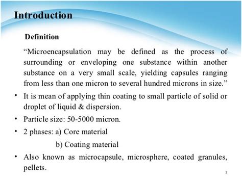 Microencapsulation